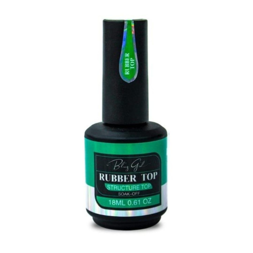 Bling Girl 15ml Rubber Top Coat - Cherry Blossom Store