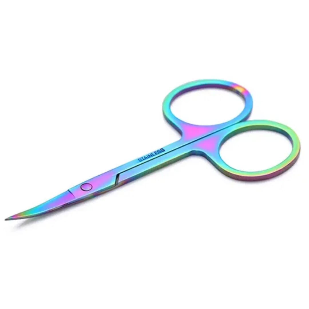 BORN PRETTY Curved Eyebrow Scissors - Cherry Blossom Store