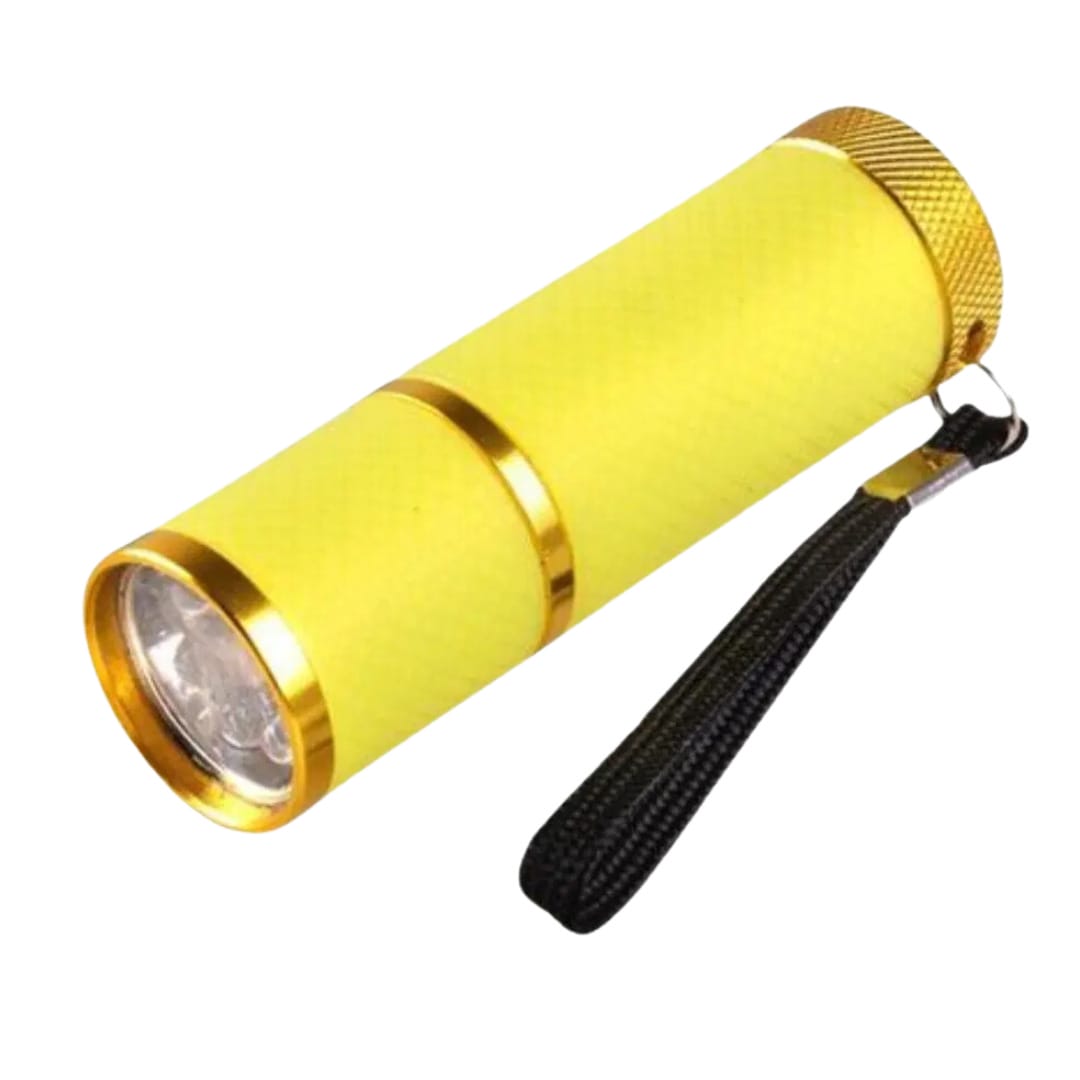 Mini UV LED Torch-Yellow 1pc - Cherry Blossom Store