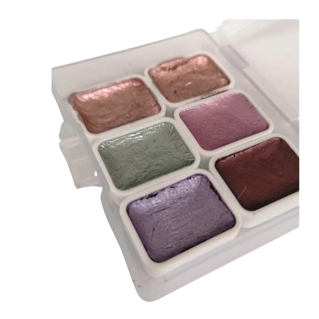 Solid Watercolor Pigment-6 Colors - Cherry Blossom Store