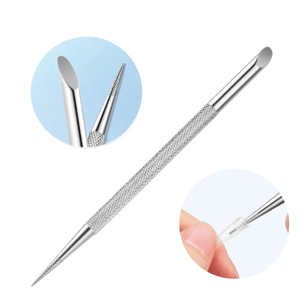 Double-Head Stainless Steel Cuticle Pusher - Cherry Blossom Store