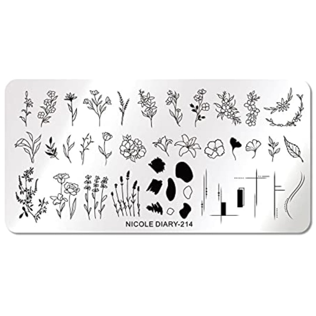 Nicole Diary 214 Stamping Plate - Cherry Blossom Store